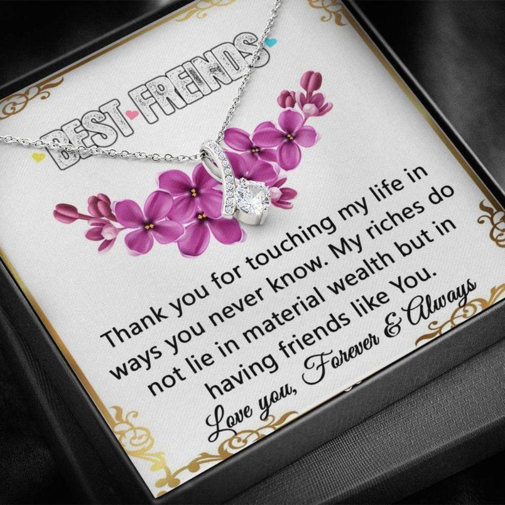 Friend Necklace, Thank You Gift For Best Friend Necklace, Friends ...